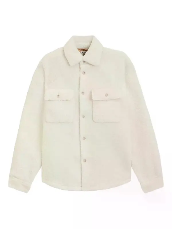 BOSS Double-pocket Teddy Shirt Jacket