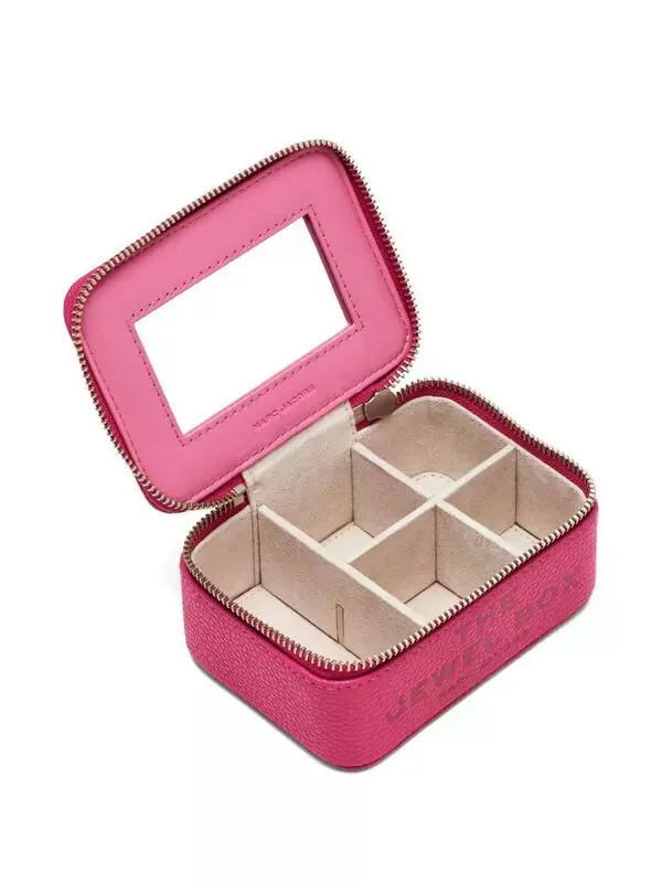 Marc Jacobs The Jewel Zip Leather Jewellery Box - Pink