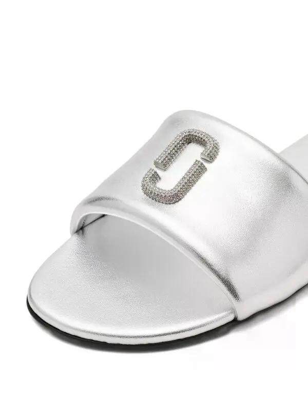 Marc Jacobs Metallic-leather Sandals