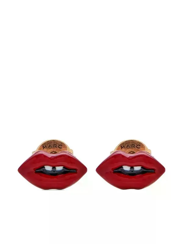 Marc Jacobs Lips Stud Earrings - Gold