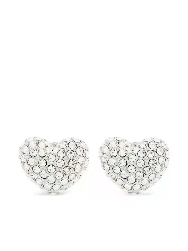Marc Jacobs Heart-shaped Stud Earrings - Silver