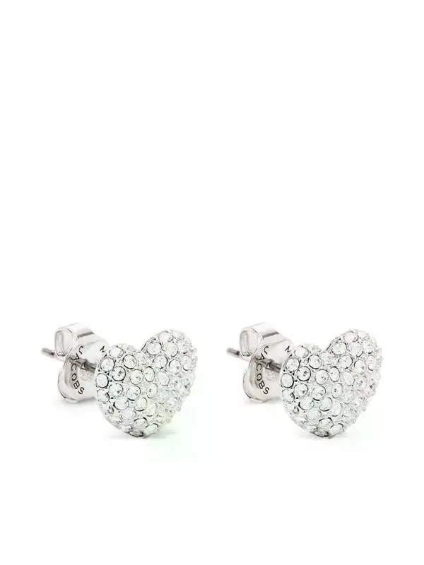 Marc Jacobs Heart-shaped Stud Earrings - Silver