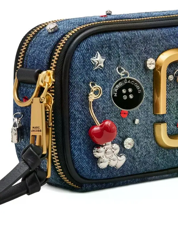 Marc Jacobs Snapshot Embellished Shoulder Bag - Blue