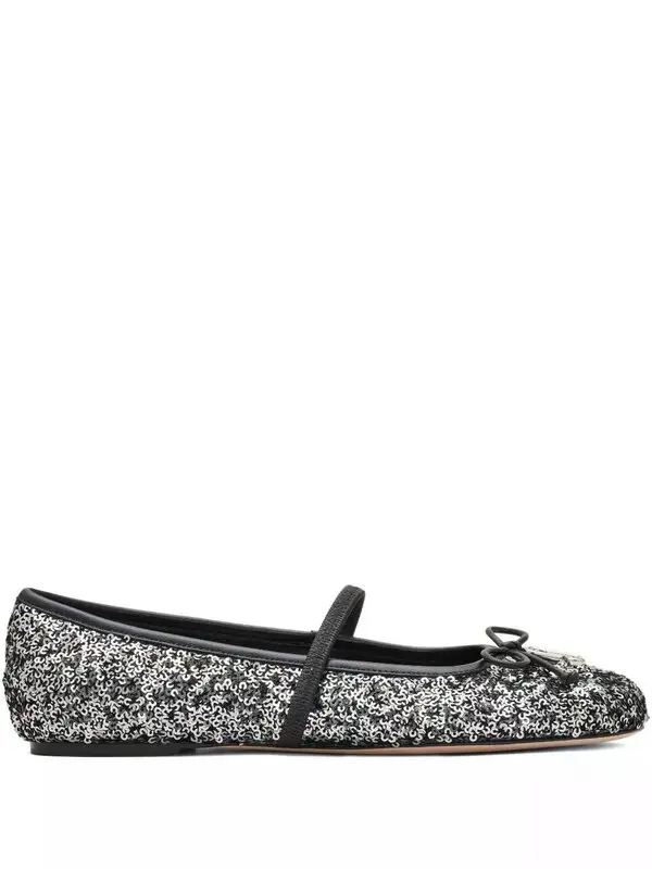 Marc Jacobs Sabrina Ballet Flats - Silver