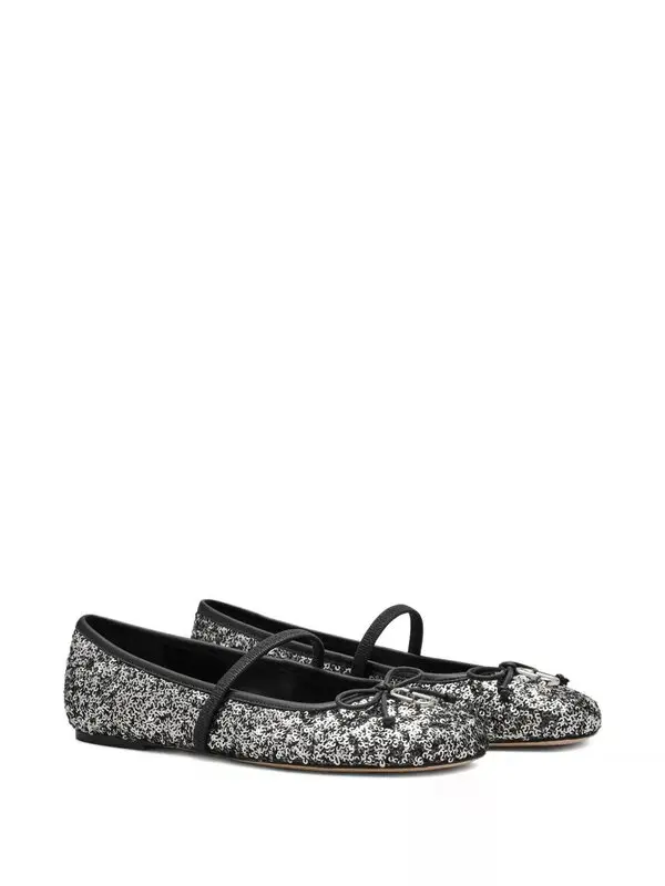 Marc Jacobs Sabrina Ballet Flats - Silver