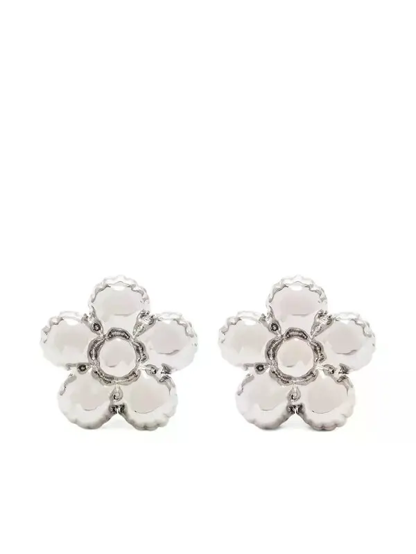 Marc Jacobs Daisy Balloon Stud Earrings - Silver