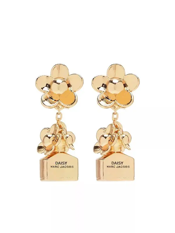 Marc Jacobs Flower Fragrance Drop Earrings - Gold