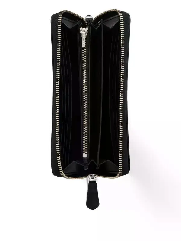 Marc Jacobs The Continental Logo-plaque Leather Wallet - Black