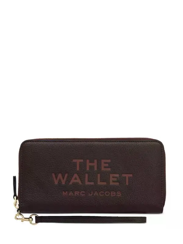 Marc Jacobs The Continental Leather Zip Wallet - Brown