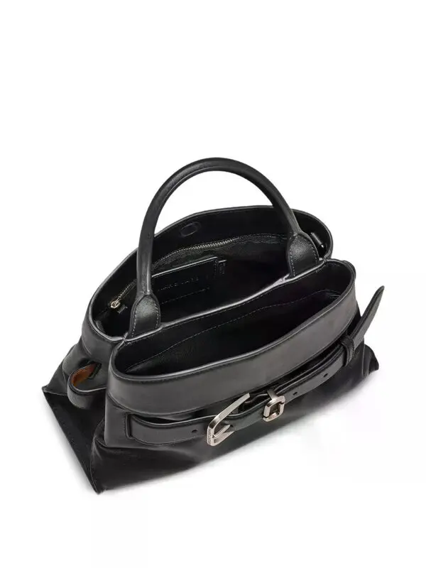 Marc Jacobs The Dakota Buckle Detail Satchel Bag - Black