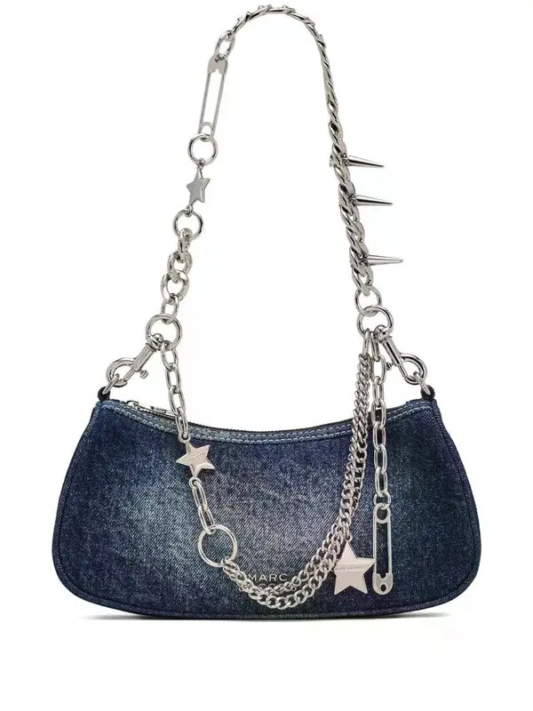 Marc Jacobs Denim Charm Shoulder Bag - Blue
