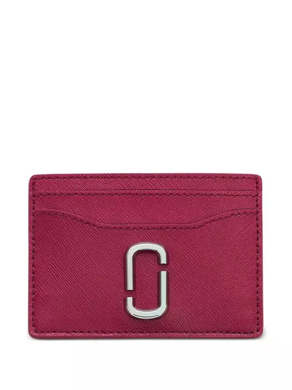 Marc Jacobs Logo-plaque Leather Card Holder - Pink