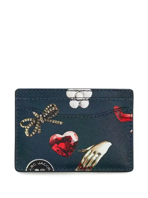 Marc Jacobs The Trinket Printed Leather Card Holder