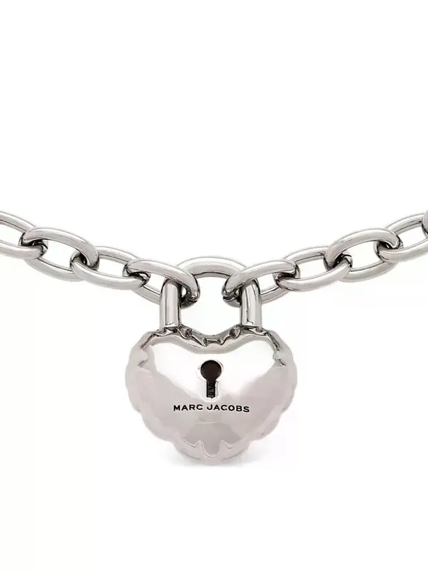 Marc Jacobs Heart Balloon Pendant Necklace - Silver