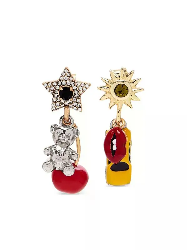 Marc Jacobs Trinket Charm Cluster Earrings - Gold