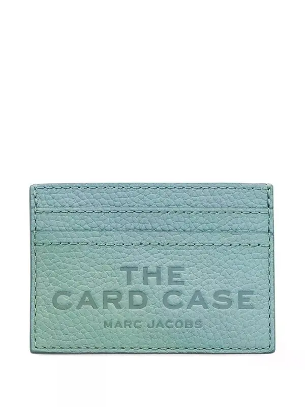 Marc Jacobs The Card Embossed-logo Card Holder - Blue