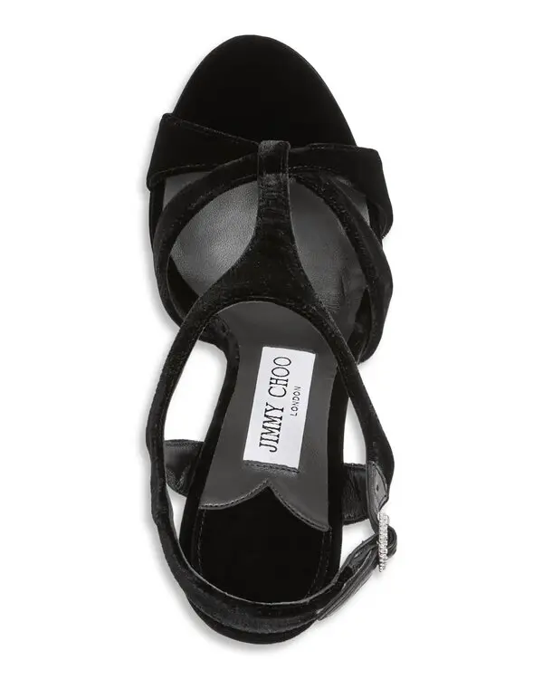 JIMMY CHOO Kesia 120 Platform Sandals - Black