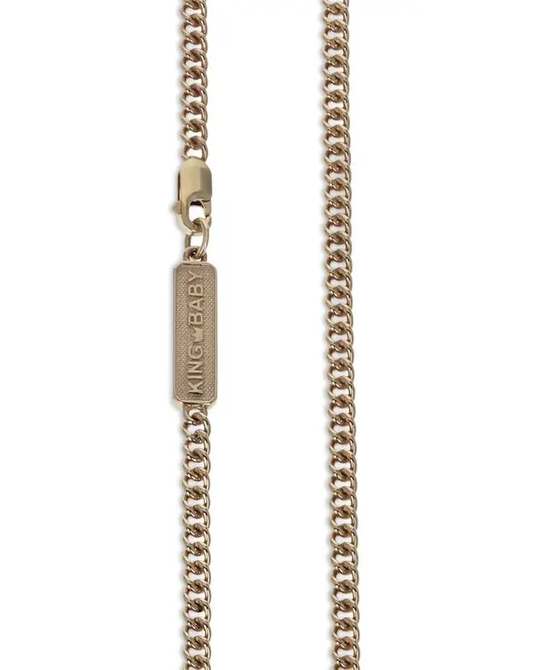 KING BABY STUDIO 10k Yellow Fine Curb Link Necklace