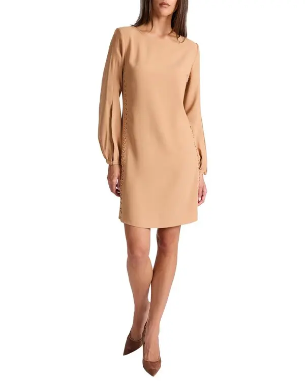Santorelli Pauli Shift Dress With Grommet Detail - Hazelwood