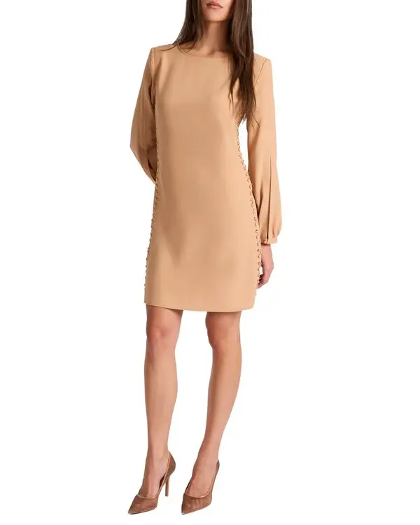 Santorelli Pauli Shift Dress With Grommet Detail - Hazelwood