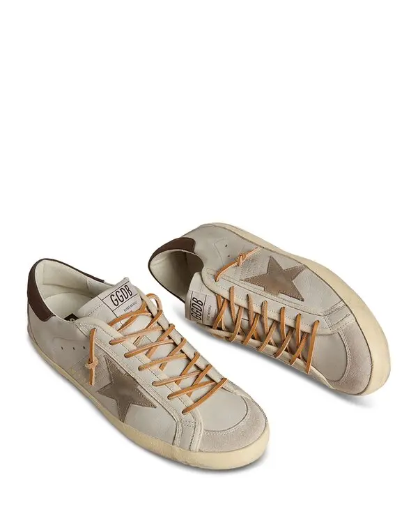 GOLDEN GOOSE Super Star Leather Sneakers - Grey Cloud
