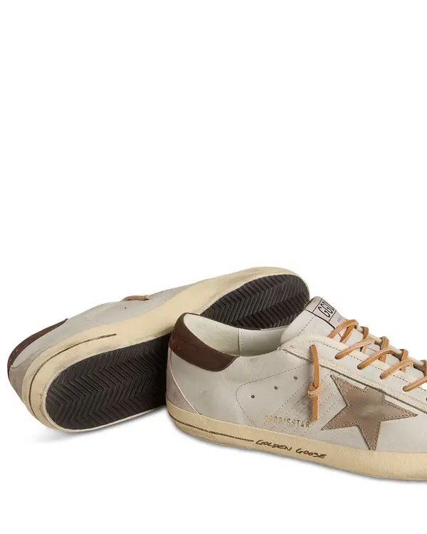 GOLDEN GOOSE Super Star Leather Sneakers - Grey Cloud