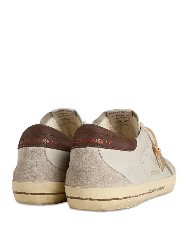 GOLDEN GOOSE Super Star Leather Sneakers - Grey Cloud