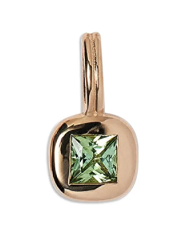 WWAKE 14k Yellow Tourmaline Solitaire Pendant - Gold