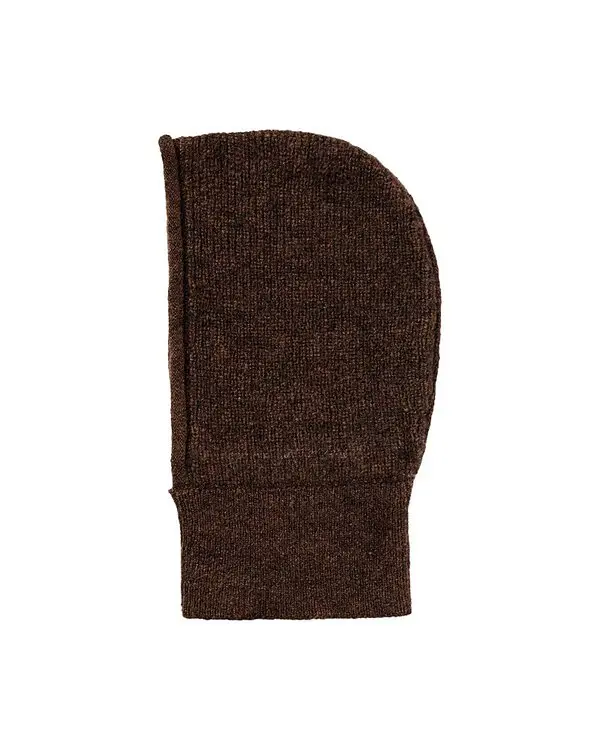 HYER GOODS Upcycled Alpaca Wool Balaclava - Brown