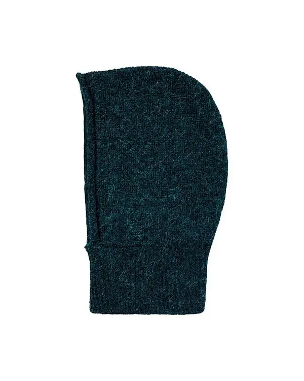 HYER GOODS Upcycled Alpaca Wool Balaclava - Emerald