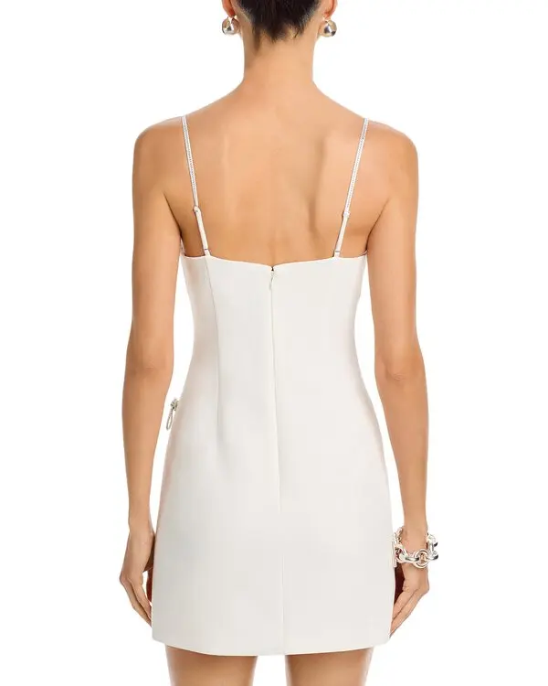 Cinq À Sept Corded Rhinestone Mini Dress - Ivory