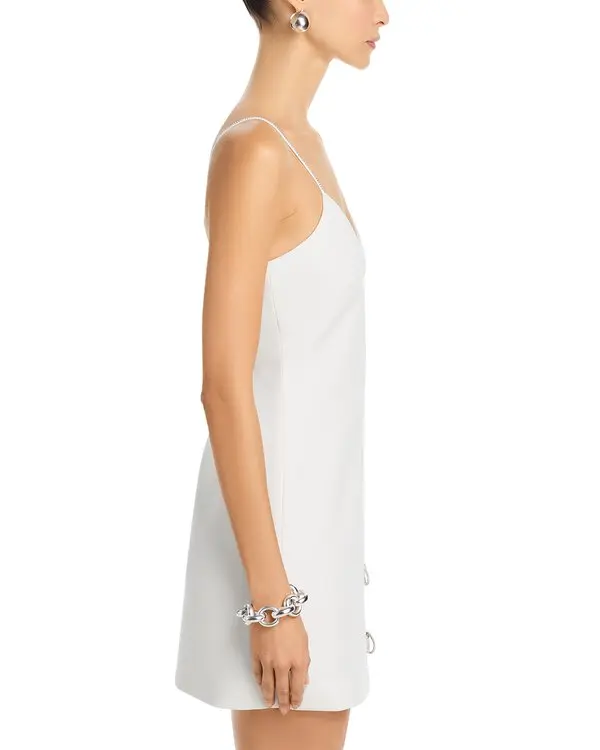 Cinq À Sept Corded Rhinestone Mini Dress - Ivory