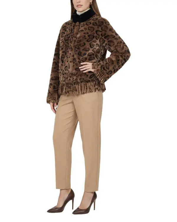 Gorski Shearling Lamb Jacket With Fringe