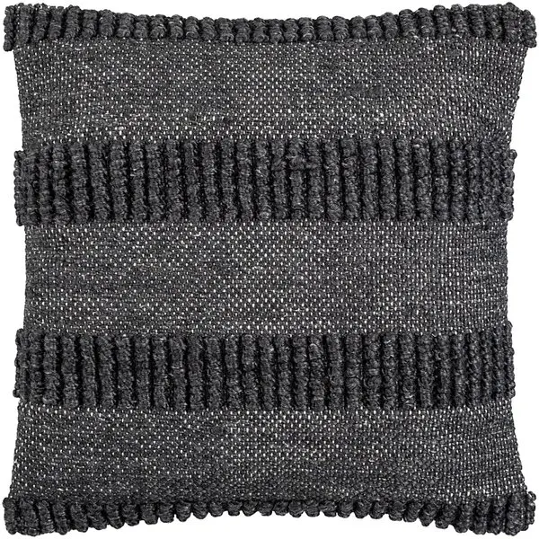 SURYA Nysa Decorative Pillow - Charcoal