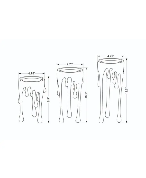 SURYA Castellana Candleholder,set Of 3