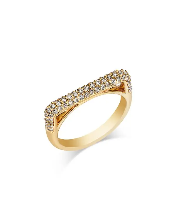 Bloomingdale'S Diamond Pave Stack Band In 14k - Gold