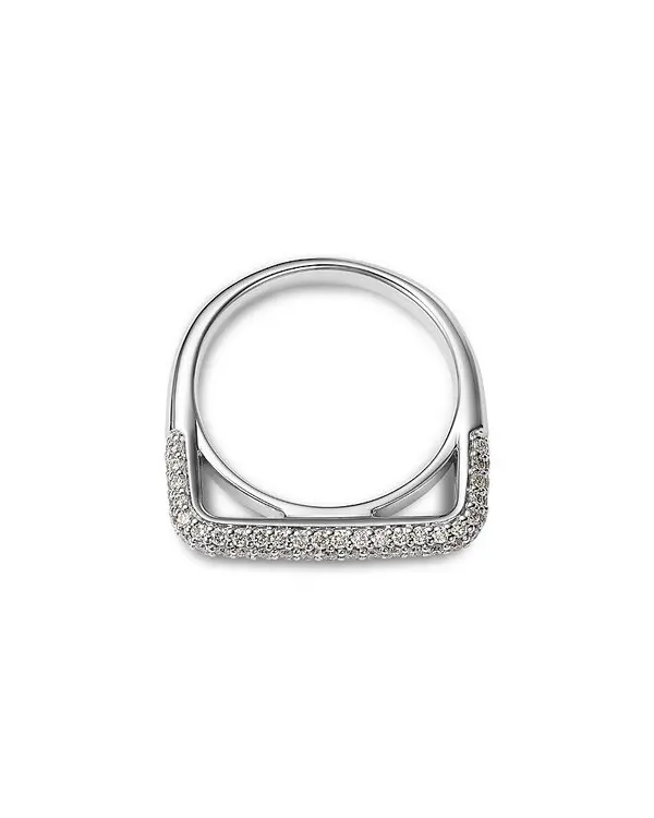 Bloomingdale'S Diamond Pave Stack Band In 14k - White Gold