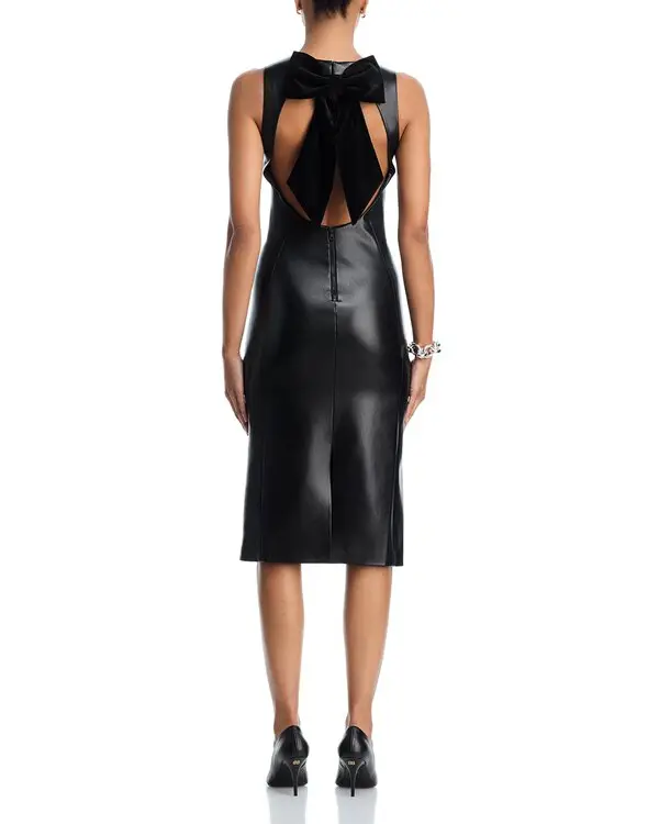 Alice + Olivia Wynell Faux Leather Dress