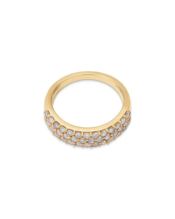 Bloomingdale'S 14k Yellow Diamond Multi-row Ring 1.0 Tcw