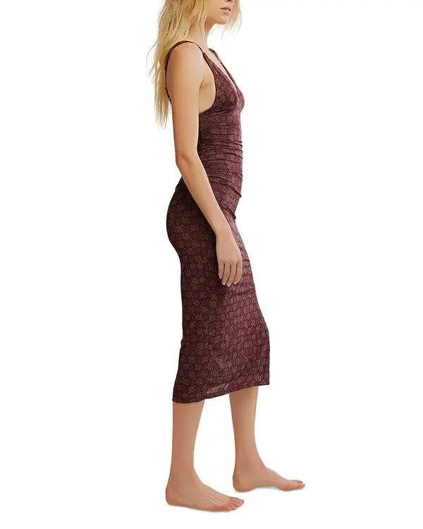 Free People Printed Mesh Dress