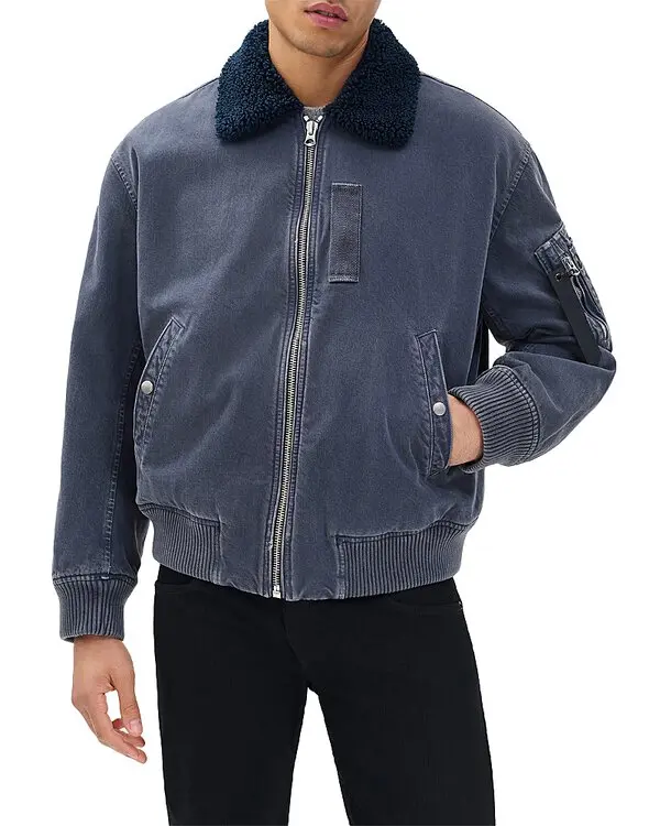 Rag & Bone Denim B15 Bomber Jacket - Graphite