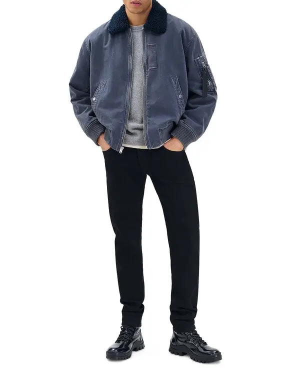 Rag & Bone Denim B15 Bomber Jacket - Graphite