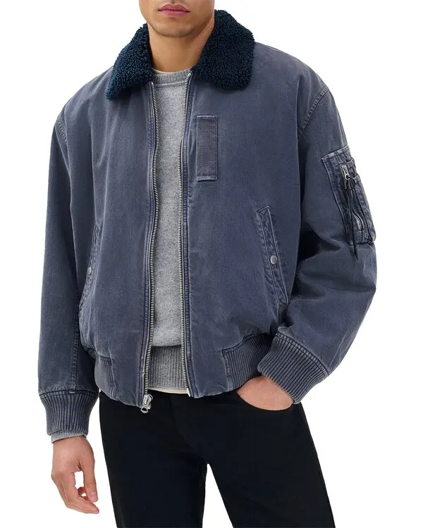 Rag & Bone Denim B15 Bomber Jacket - Graphite