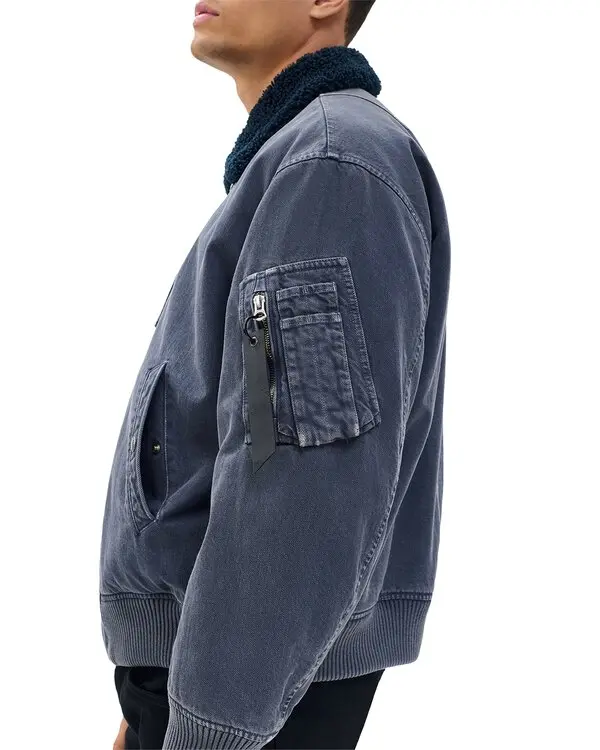 Rag & Bone Denim B15 Bomber Jacket - Graphite
