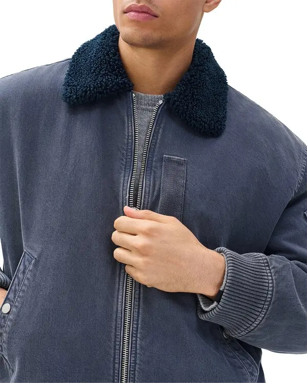 Rag & Bone Denim B15 Bomber Jacket - Graphite