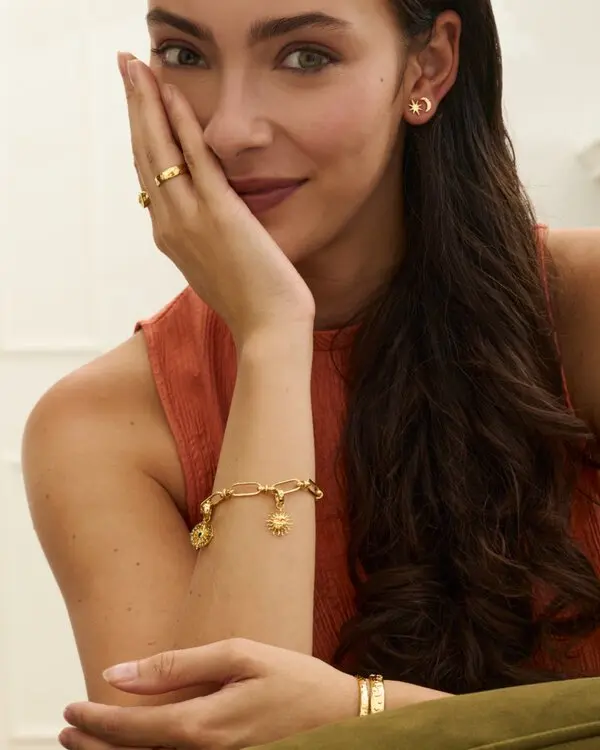OTTOMAN HANDS Mismatched Moon And Star Studs
