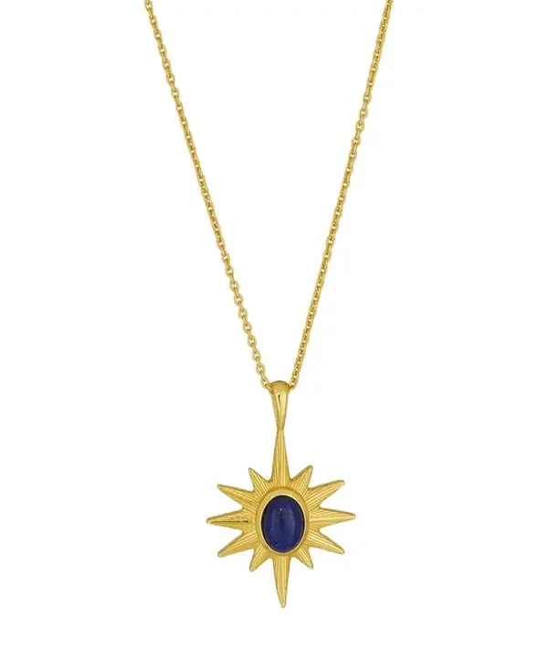 OTTOMAN HANDS Lapis Star Pendant Necklace - Gold