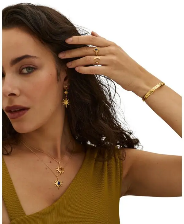 OTTOMAN HANDS Onyx Star Necklace