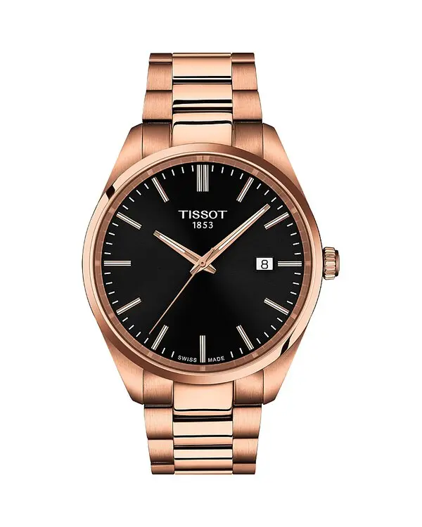 TISSOT Pr 100 40mm Watch - Black/rose Gold