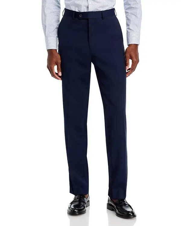 Bloomingdale'S Regular Fit Dress Pants - Navy